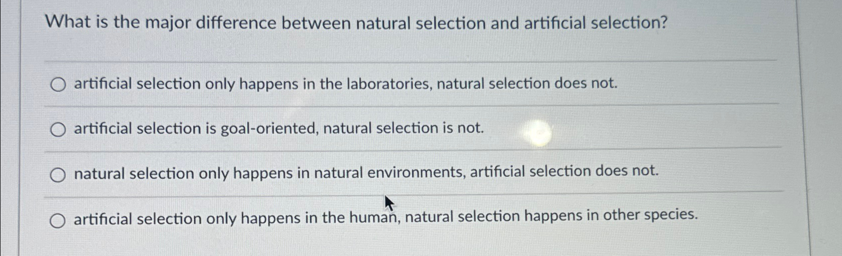 Solved What is the major difference between natural | Chegg.com