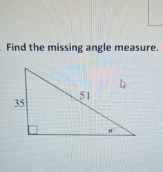Solved Find the missing angle measure. | Chegg.com