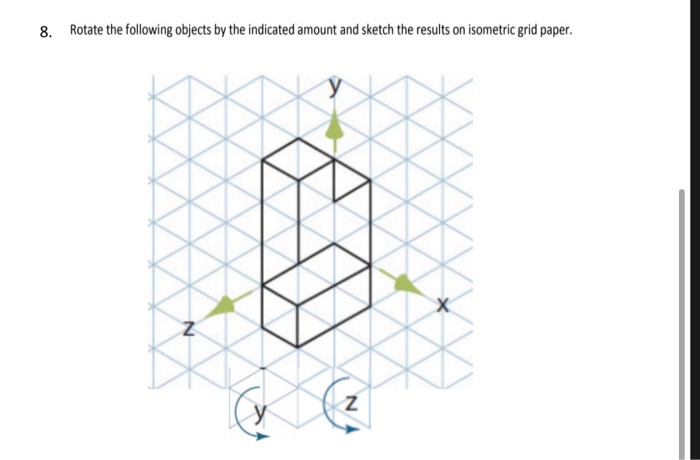 Solved 8. Rotate the following objects by the indicated | Chegg.com