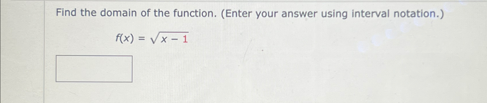 Solved Find the domain of the function. (Enter your answer | Chegg.com
