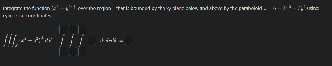 Solved Integrate the function (x2+y2)13 ﻿over the region E | Chegg.com