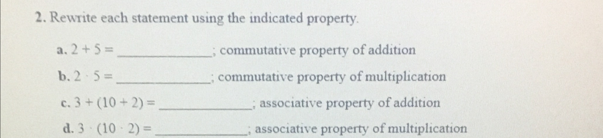 Solved Rewrite each statement using the indicated | Chegg.com