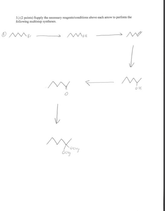 Solved 3.) (2 points) Supply the necessary | Chegg.com