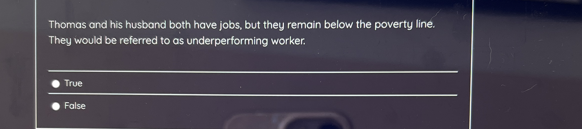 Solved Thomas and his husband both have jobs, but they | Chegg.com