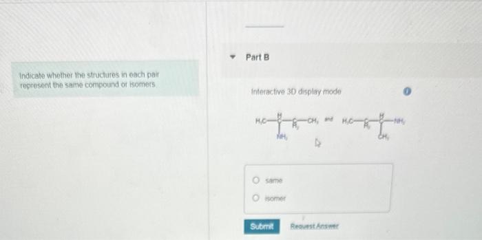 Solved Indicate whether the structures in each pair | Chegg.com