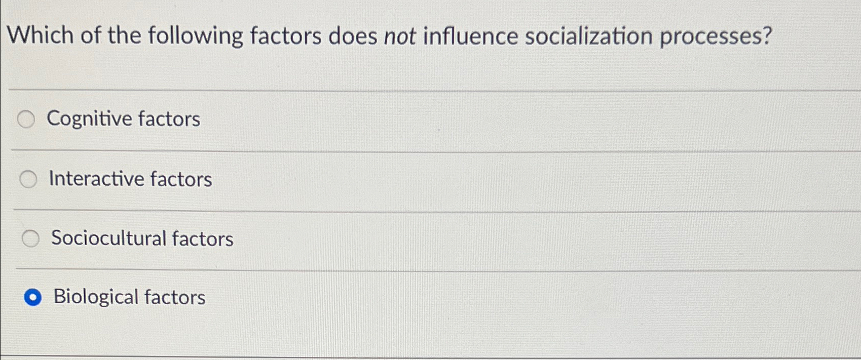 Solved Which of the following factors does not influence | Chegg.com