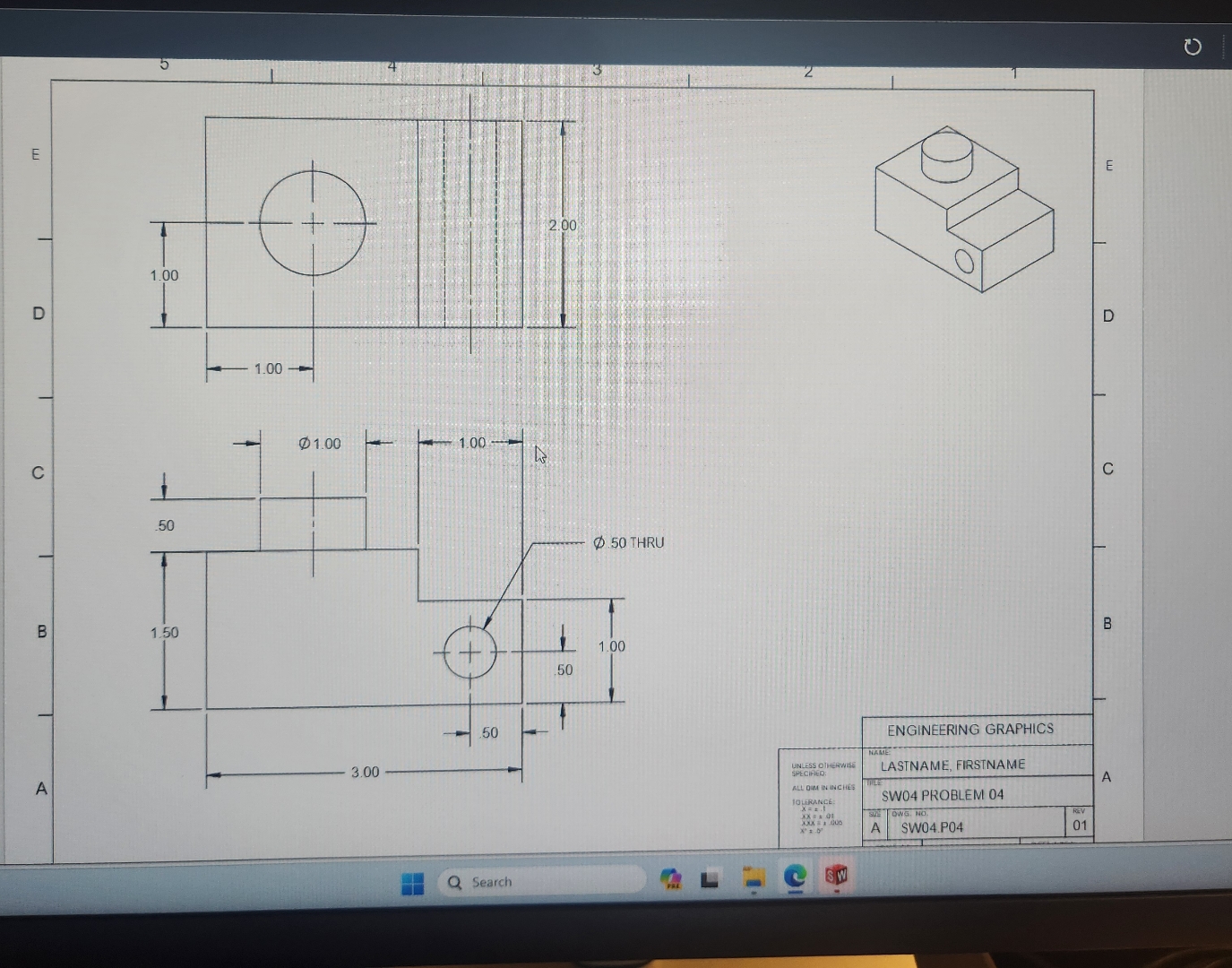 Solved How to make this drawing in solidworks Please Give a | Chegg.com