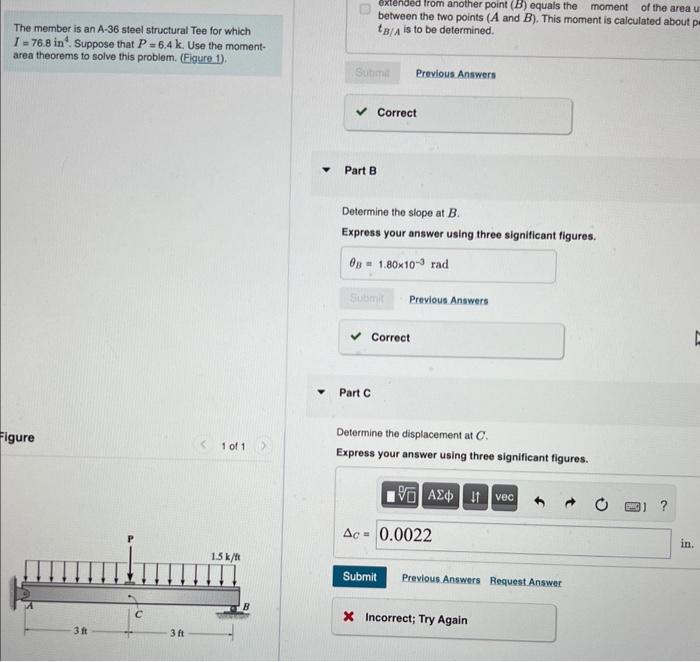 Solved The member is an A-36 steel structural Tee for which | Chegg.com