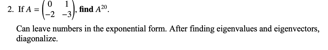 After finding eigenvalues and | Chegg.com