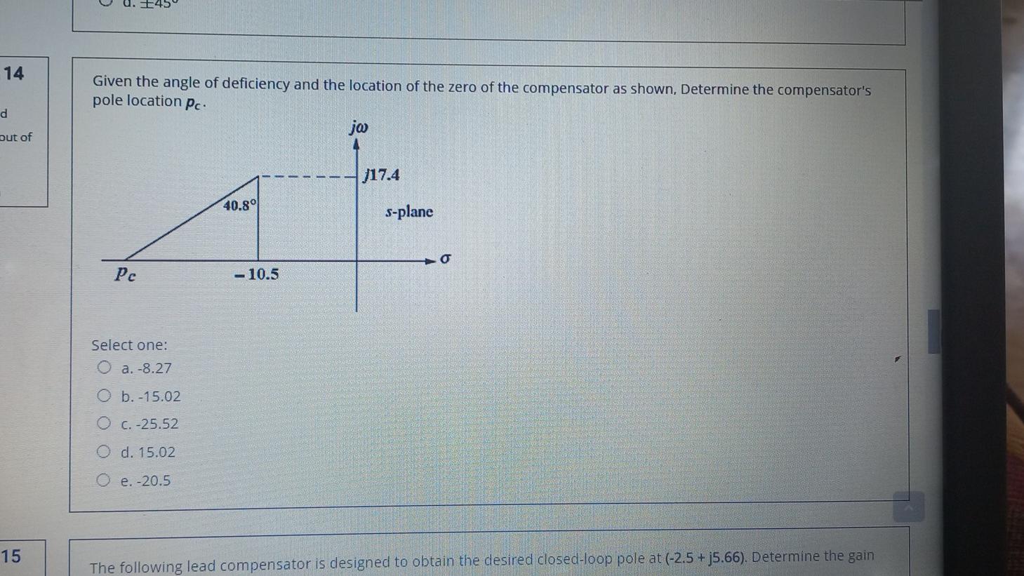 Solved 14 Given the angle of deficiency and the location of | Chegg.com