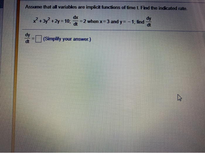 Solved Assume That All Variables Are Implicit Functions Of 2412
