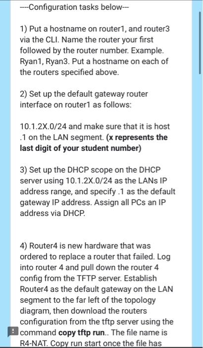 Solved 1) Put a hostname on router 1 , and router 3 via the | Chegg.com