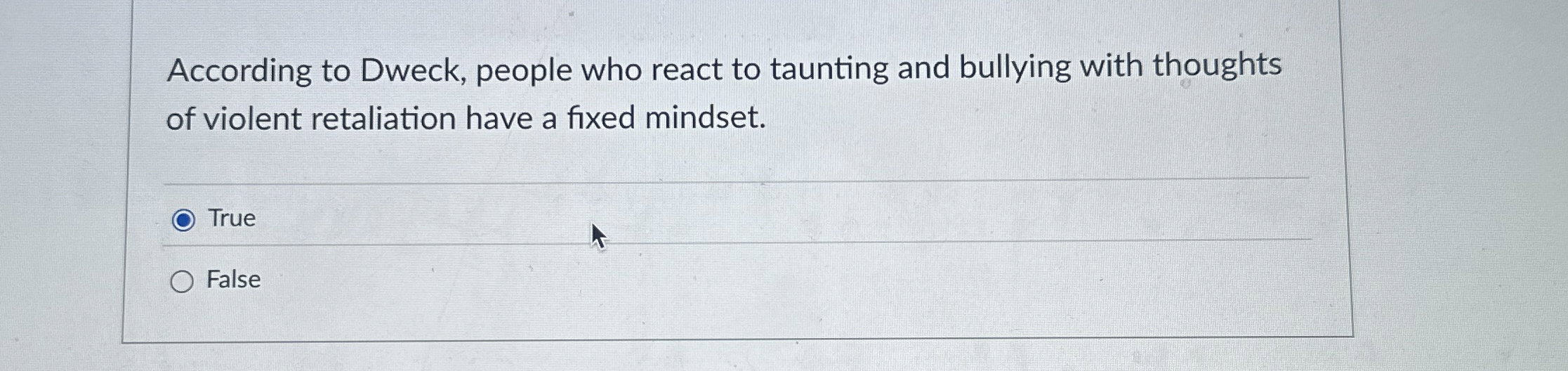 Solved According to Dweck, people who react to taunting and | Chegg.com