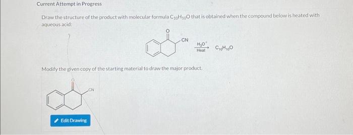 Solved Draw the structure of the product with molecular | Chegg.com