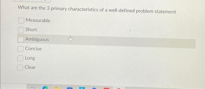 Solved What are the 3 primary characteristics of a | Chegg.com