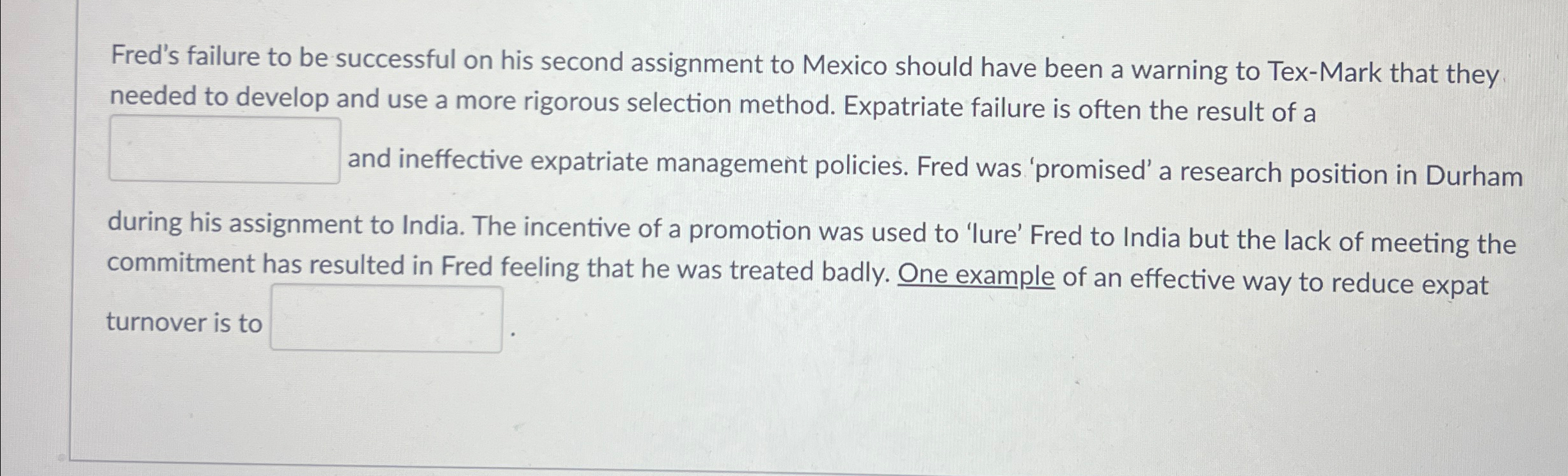 Solved Fred's failure to be successful on his second | Chegg.com