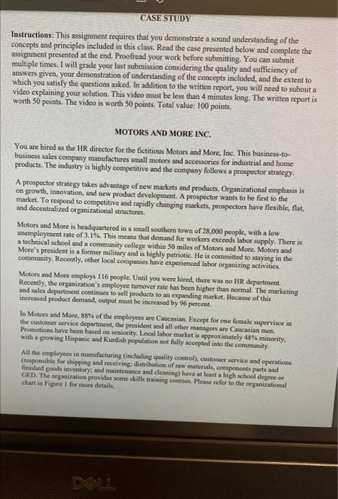 Solved CASE STUDY Instructions: This assignment requires | Chegg.com