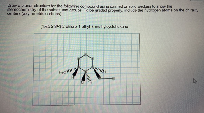 Solved Draw a planar structure for the following compound | Chegg.com