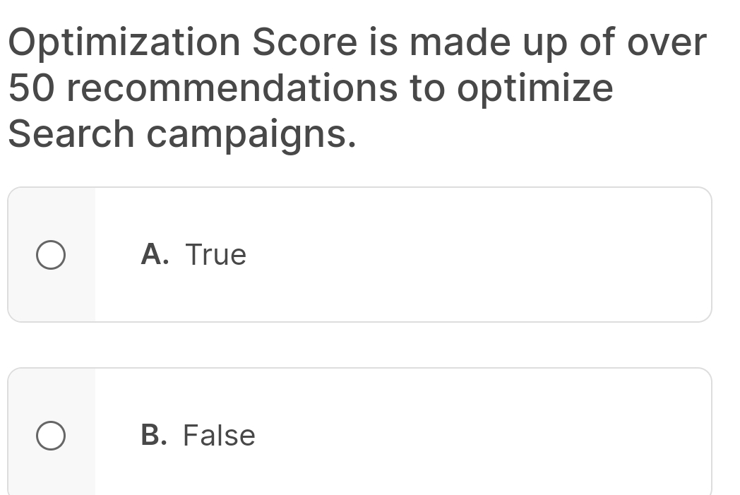 Solved Optimization Score is made up of over 50 | Chegg.com