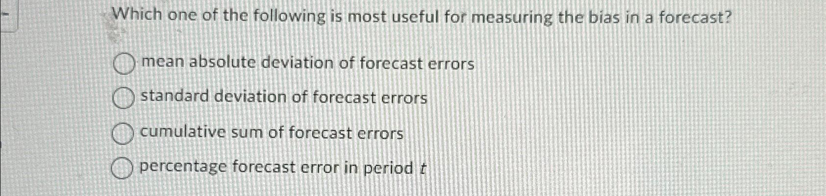 Solved Which one of the following is most useful for | Chegg.com