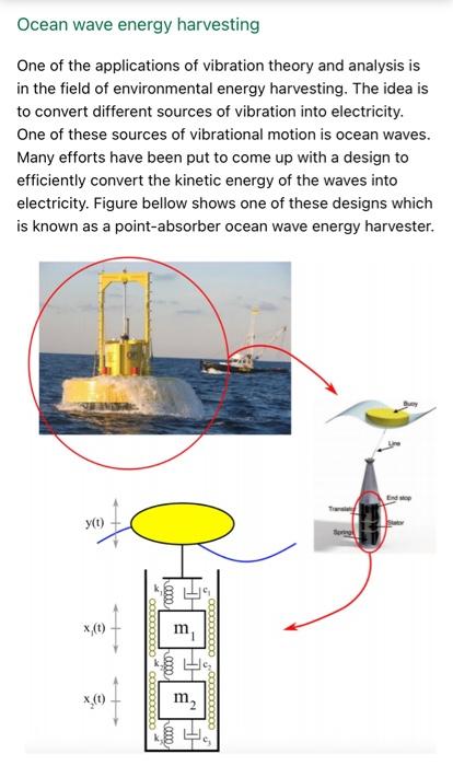Solved Ocean wave energy harvesting One of the applications | Chegg.com