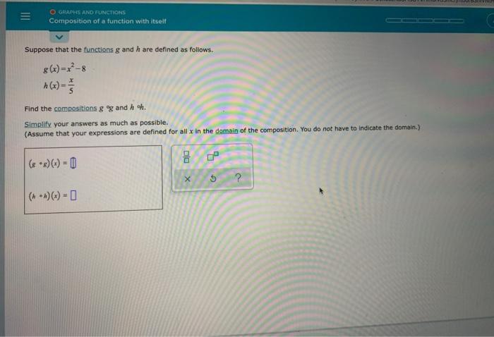 Solved OGRAPHS AND FUNCTIONS Composition of a function with | Chegg.com