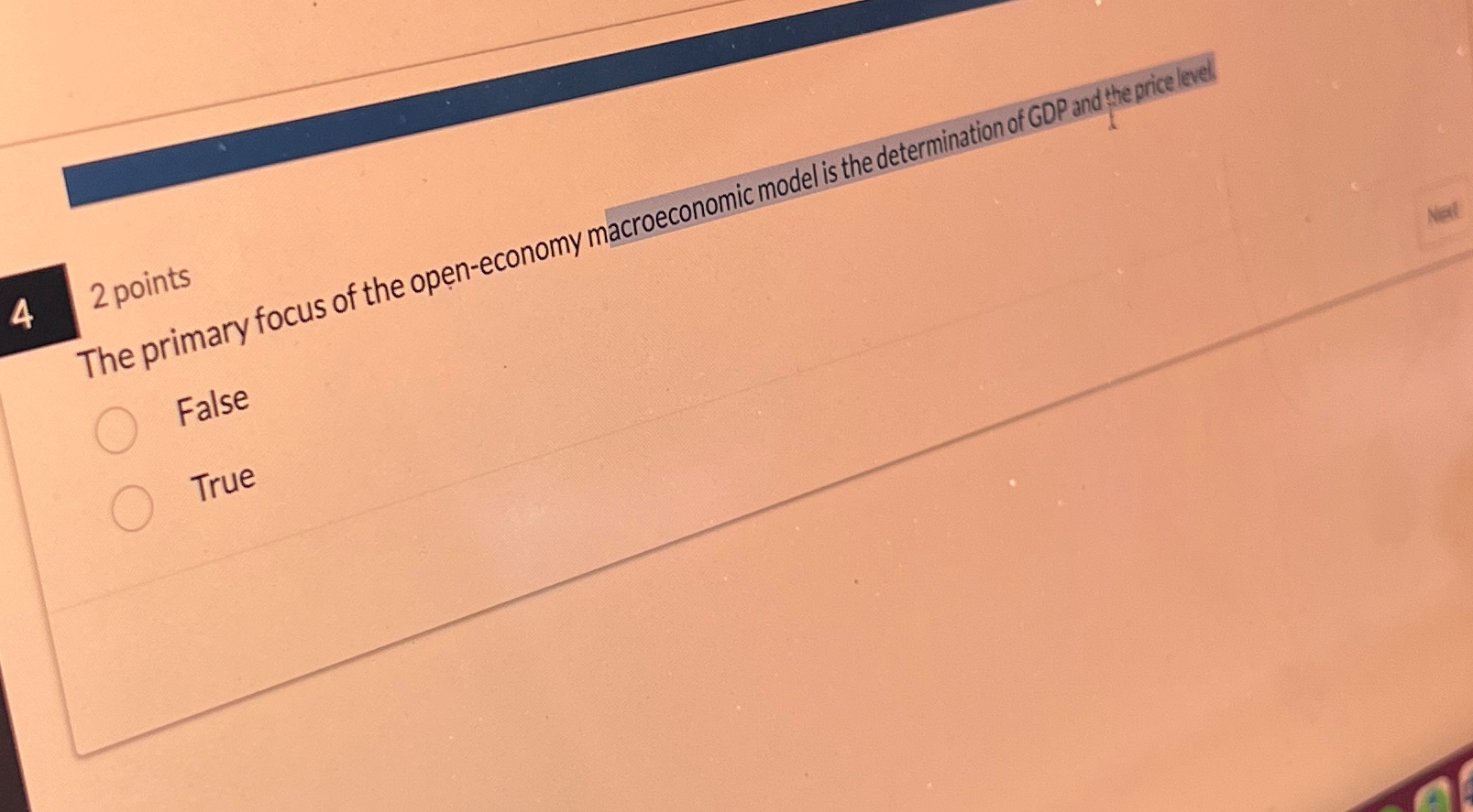 Solved 42 ﻿pointsThe primary focus of the open-economy | Chegg.com