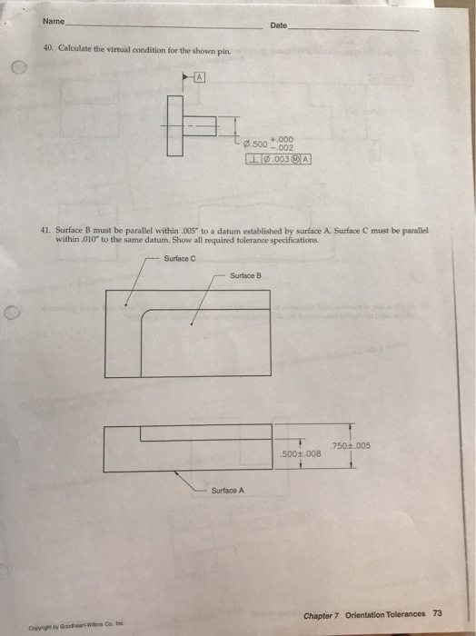 Solved Name Date 40. Calculate the virtual condition for the | Chegg.com