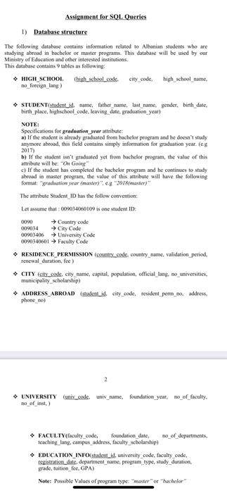 Solved Write a SQL Query for each country that contains at | Chegg.com