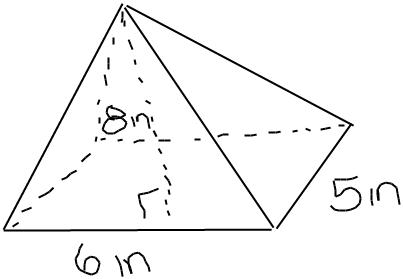 Solved Find the volume of the pyramid with a rectangular | Chegg.com