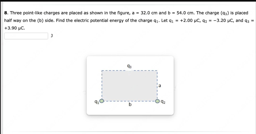 Solved Three point-like charges are placed as ﻿shown in ﻿the | Chegg.com