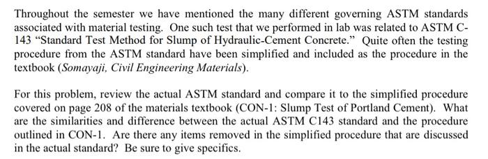Solved Throughout the semester we have mentioned the many | Chegg.com