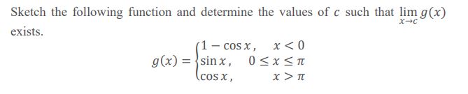 Solved Sketch the following function and determine the | Chegg.com