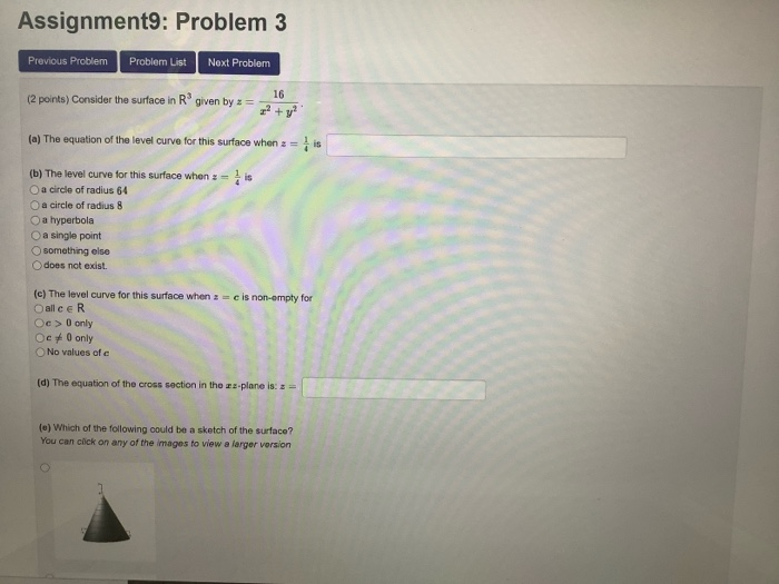 Solved Assignment9: Problem 3 Previous Problem Problem List | Chegg.com