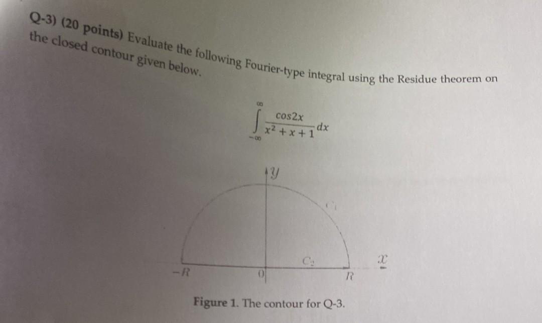 Solved Q-3) (20 points) Evaluate the following Fourier-type | Chegg.com
