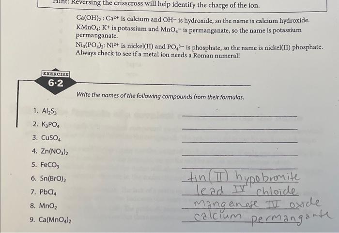 7. Calcium sulfate 8. Sodium nitrate 9. Aluminum | Chegg.com