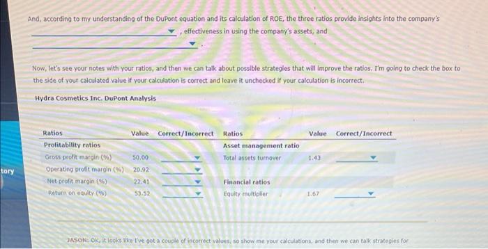 Solved An analysis of company performance using DuPont | Chegg.com