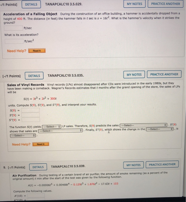 Solved 4. [O/1 Points) DETAILS PREVIOUS ANSWERS TANAPCALC10 | Chegg.com Solved 4. [O/1 Points) DETAILS PREVIOUS ANSWERS TANAPCALC10 | Chegg.com
