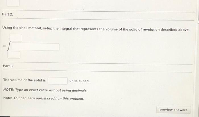 Solved Problem 4. (1 point) Finding the volume of a solid of | Chegg.com
