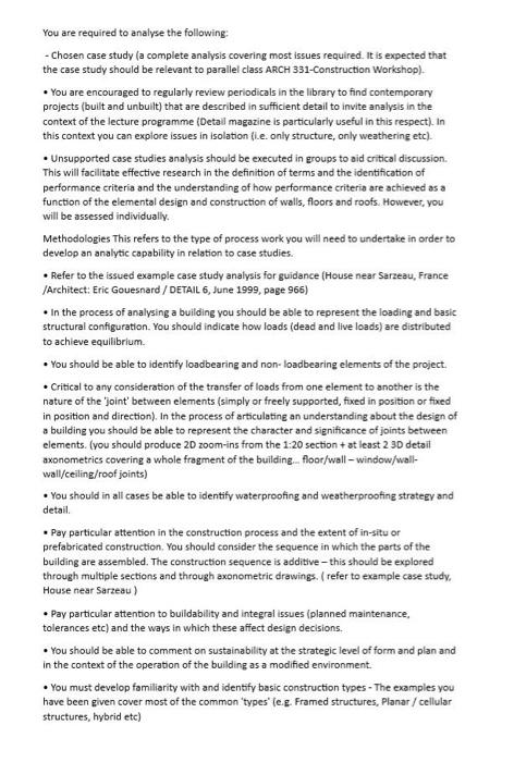 Solved construction case study analysis for this building | Chegg.com