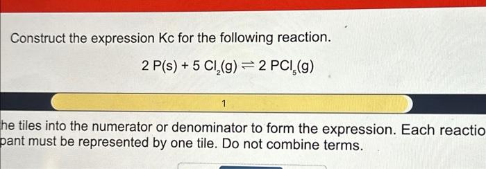 Solved Construct the expression Kc for the following | Chegg.com