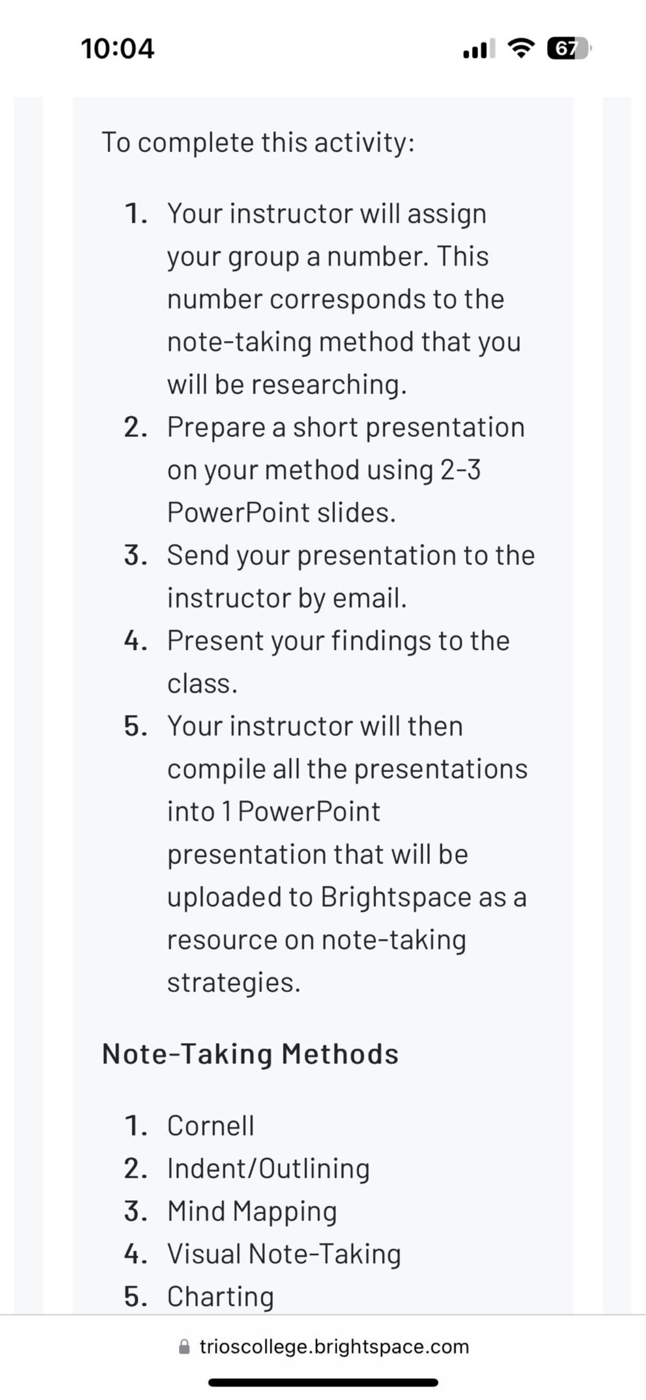 Solved 10:04.11%67To complete this activity:Your instructor | Chegg.com