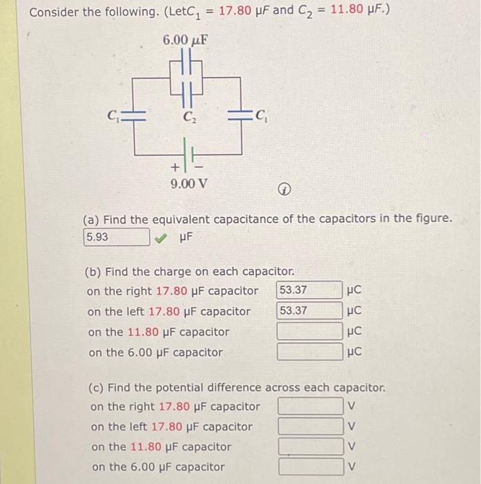 Solved Consider the following. (Let C1=17.8 and | Chegg.com