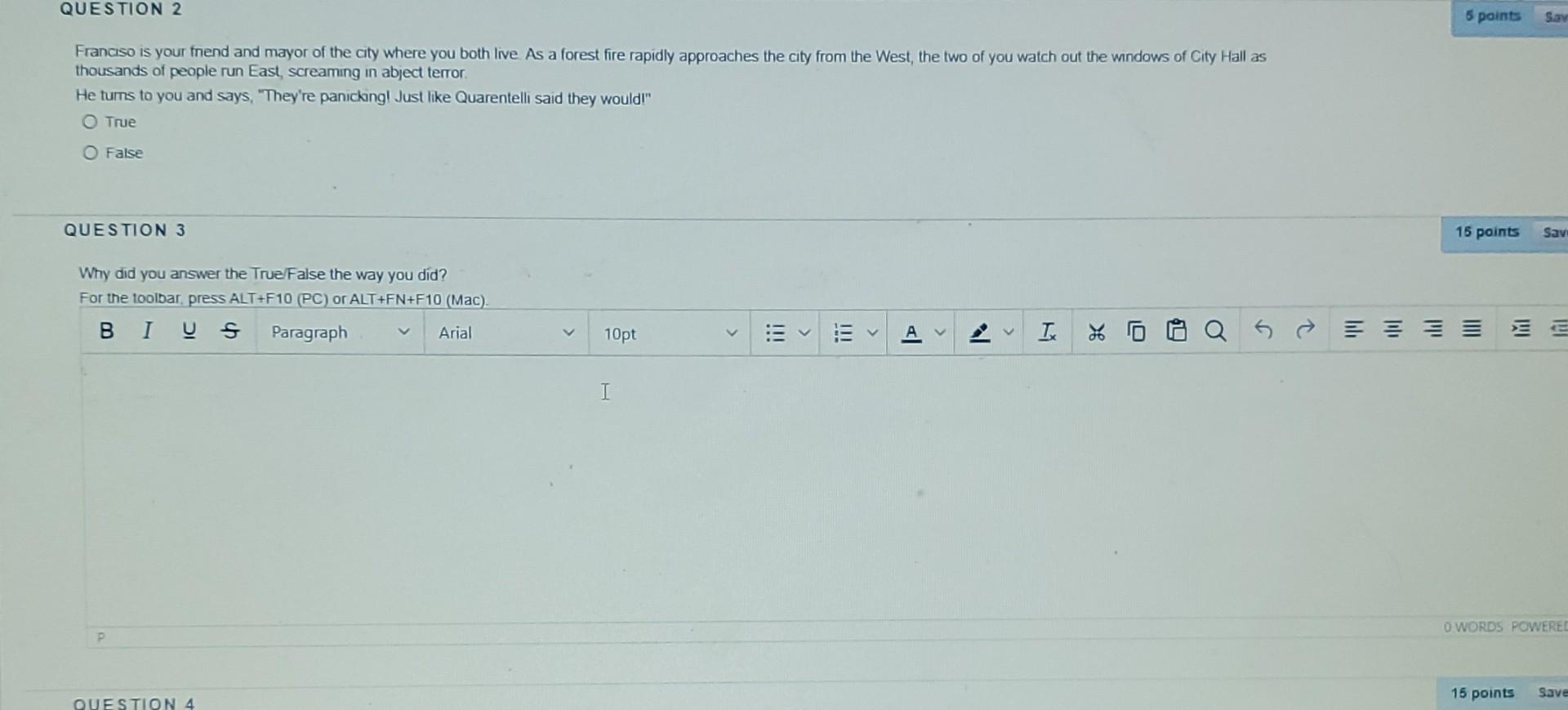 Solved QUESTION 2 6 paint Say Francso is your fend and mayor | Chegg.com