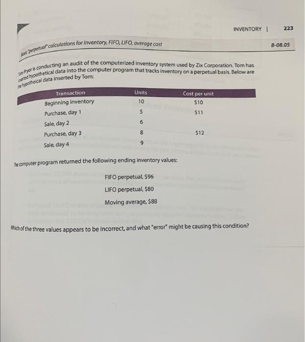 Solved gnn phor is conducting an audit of the computerized | Chegg.com