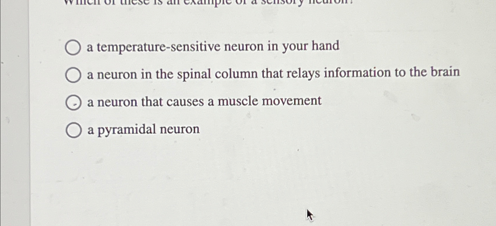 Solved a temperature-sensitive neuron in your handa neuron | Chegg.com