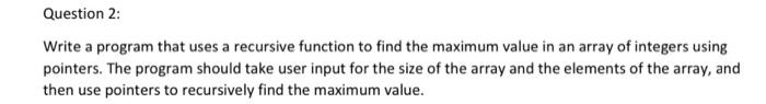 Solved Write a program that uses a recursive function to | Chegg.com