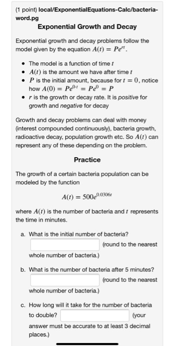 Solved ExponentialEquations- Calc: Problem 1 Previous | Chegg.com Solved ExponentialEquations- Calc: Problem 1 Previous | Chegg.com