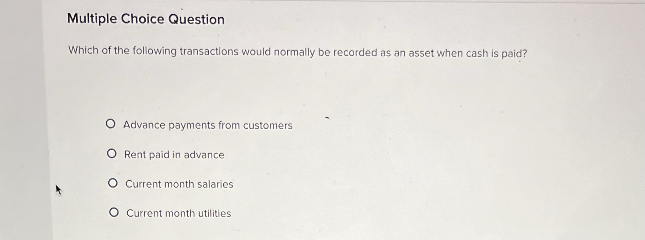 Solved Multiple Choice QuestionWhich of the following | Chegg.com