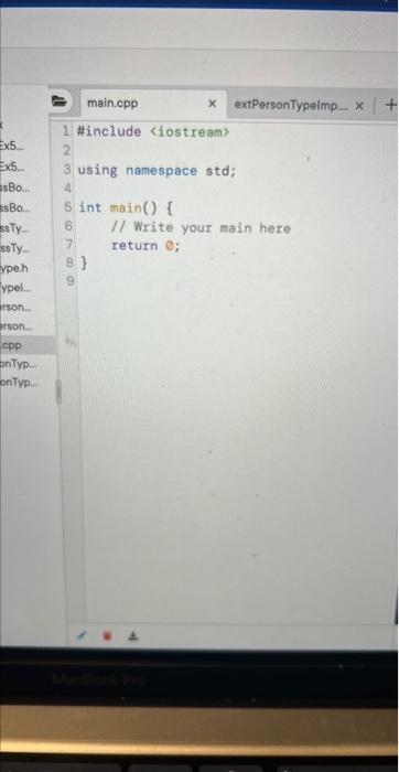 Instructions Using classes, design an online address | Chegg.com
